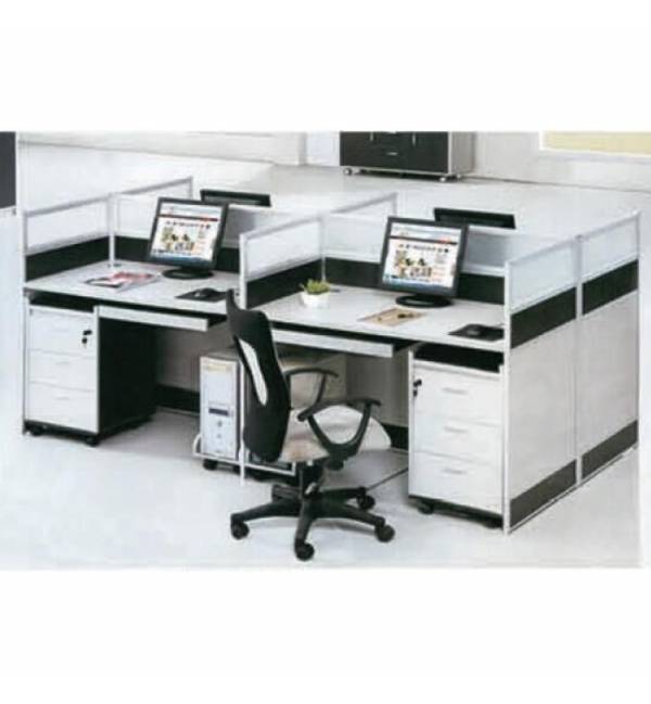 B38B Office Table With Partition Workstation Without Assembly办公室 办公桌 ...