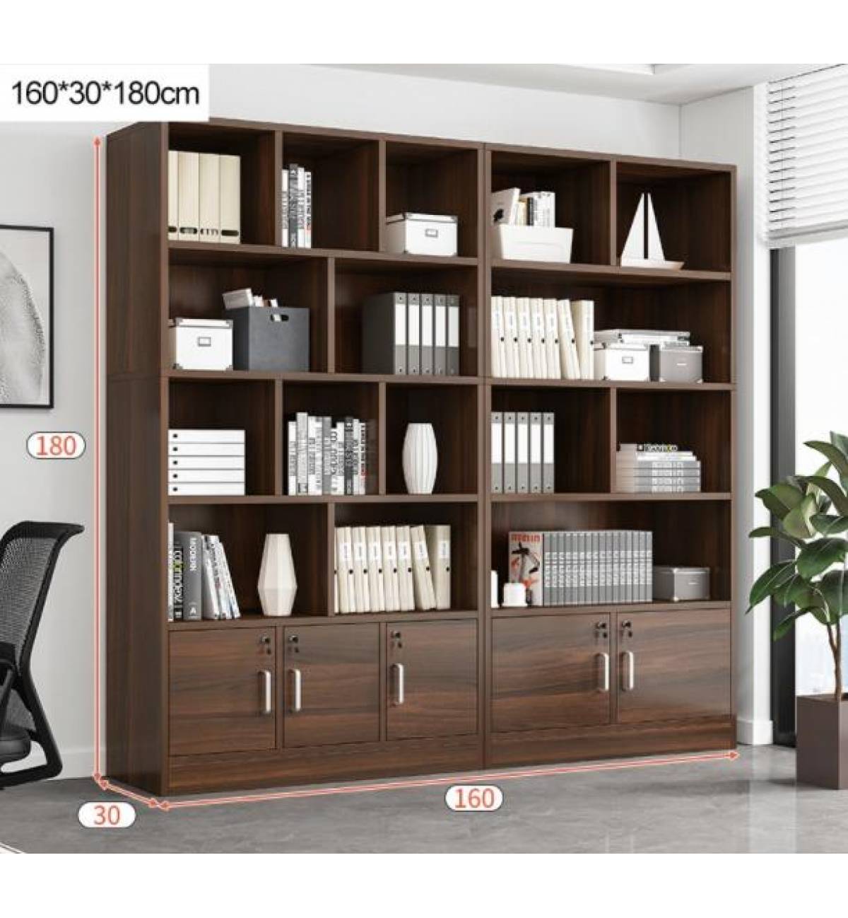 HC 101 Full Height Office Cabinet, Document Cabinet, Display Cabinet