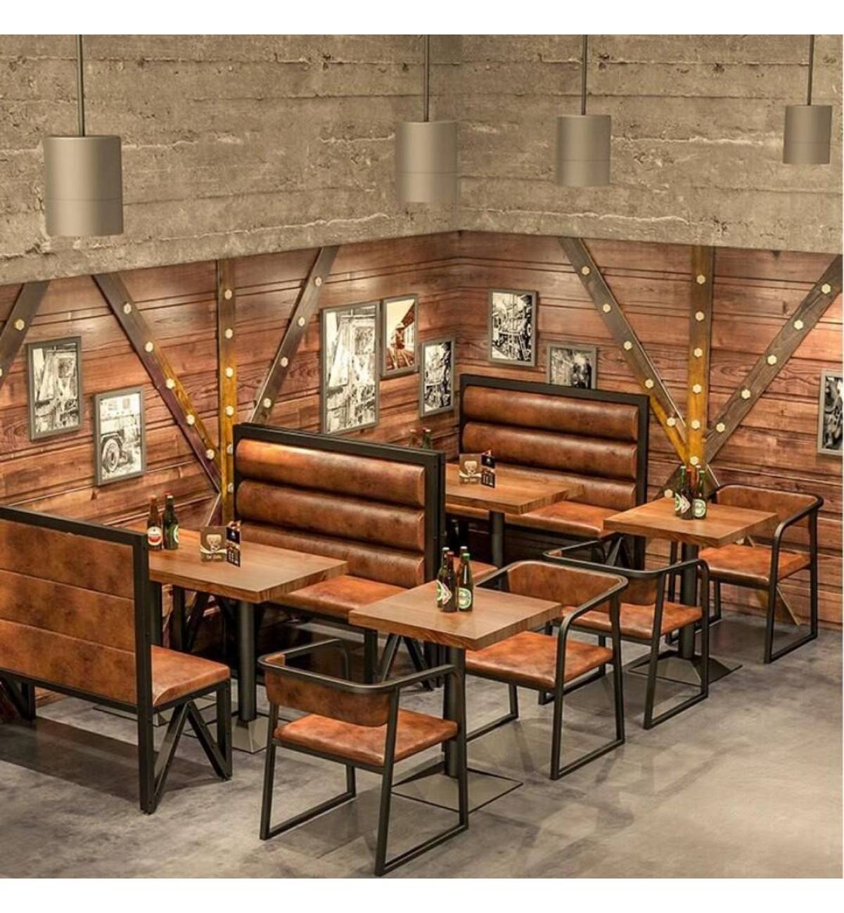 KZ 003 Cafe/Pub/Restaurant Dining Bench w Backrest, Sofa
