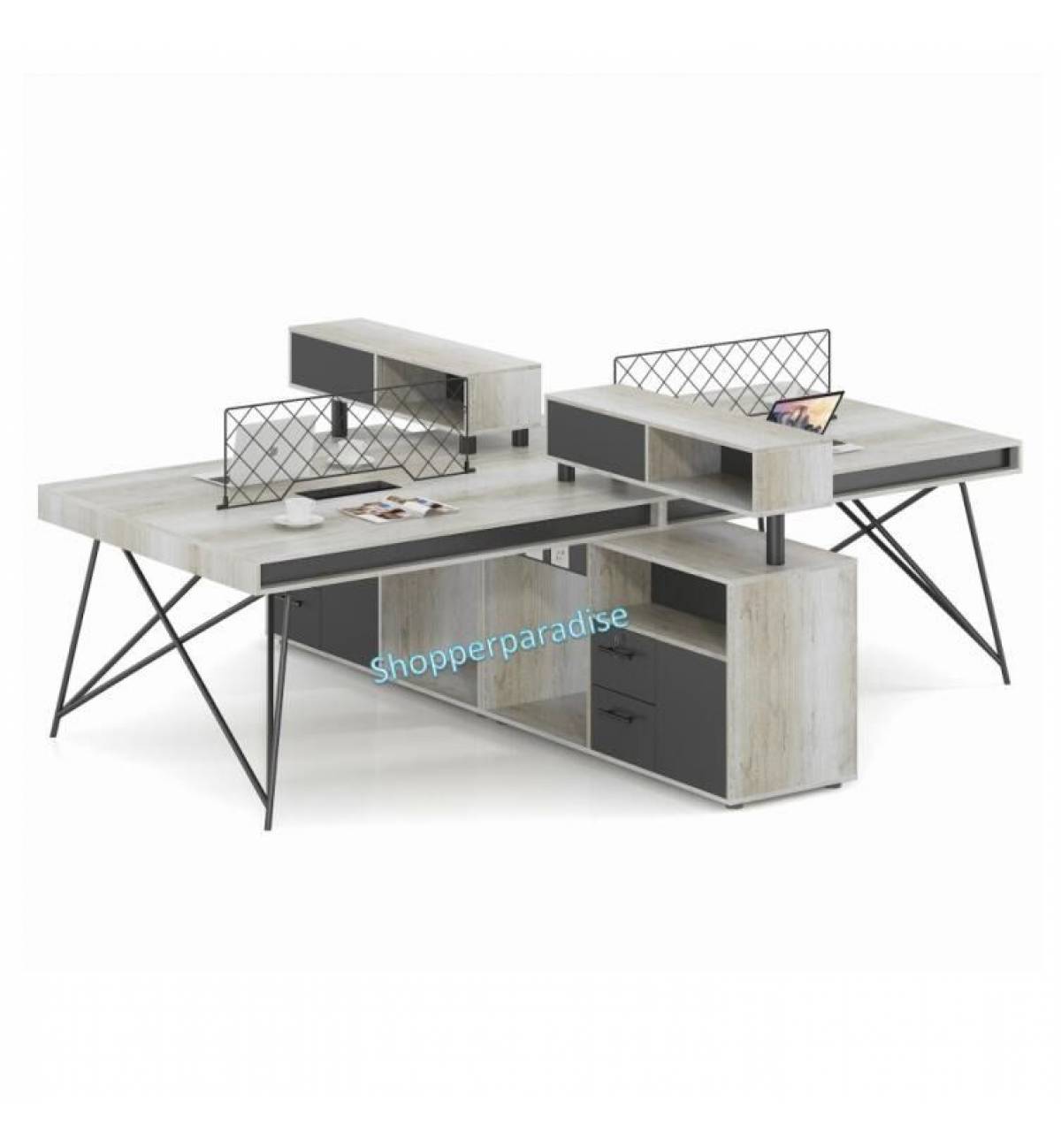 LK 001 L Shape Executive Workstation/ Workstations With Cabinet Office ...