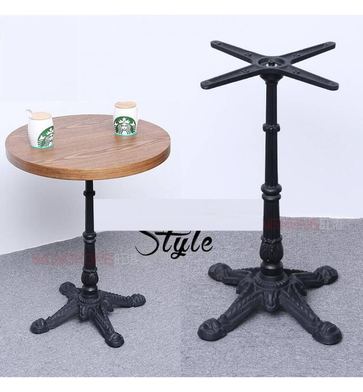 TB 001 Paris Table Base, Paris Bar Table Base