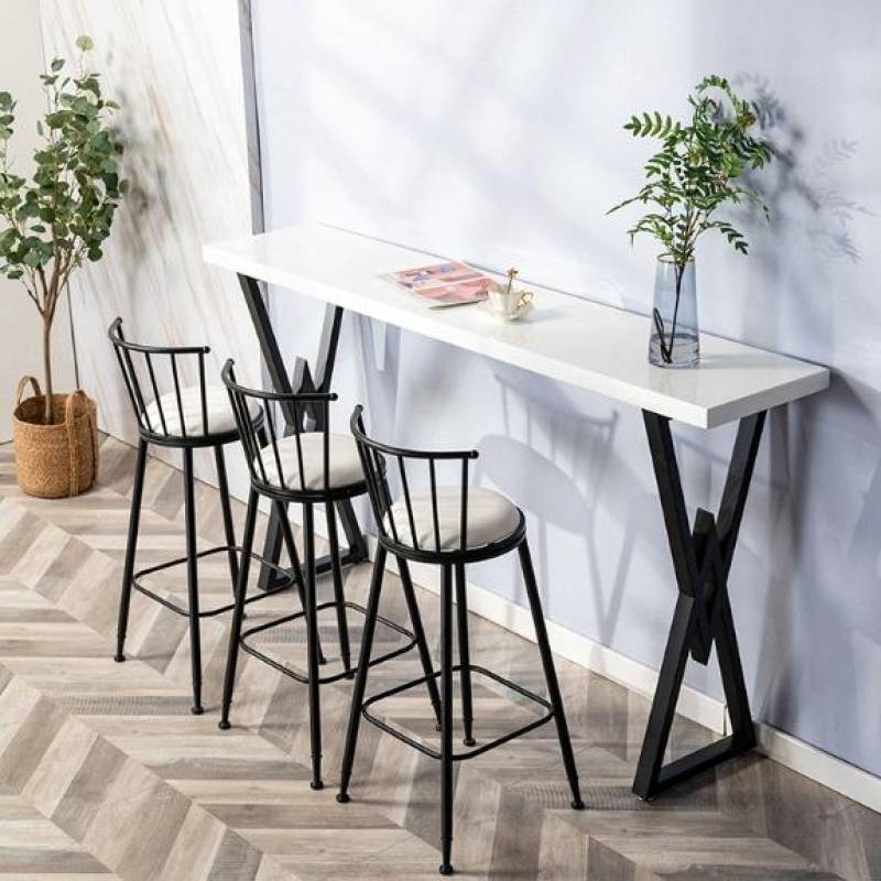 TSBT 014 CSBC 022 Solid Wood Bar Table, High Bar Chairs