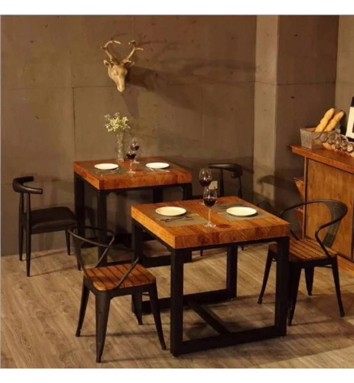 TSDT 001 Solid Wood Coffee dining cafe table