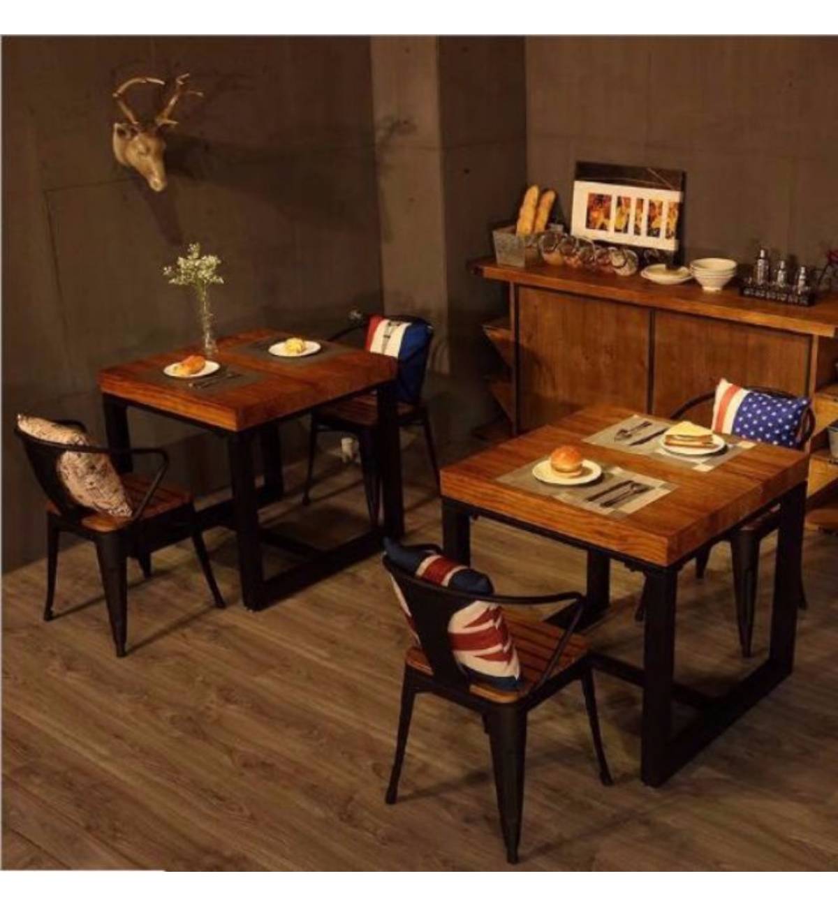 TSDT 001 Solid Wood Coffee dining cafe table