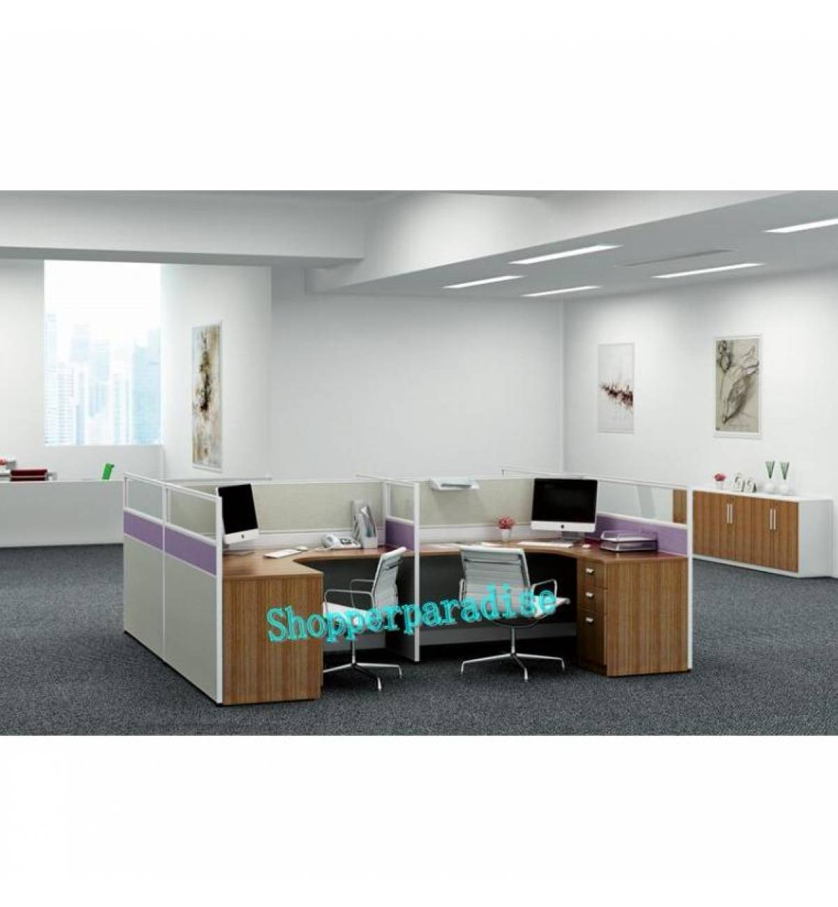 C32 Workstation with Cable Channels