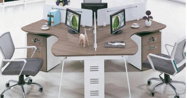 B36 Office Table w Partition/Workstation