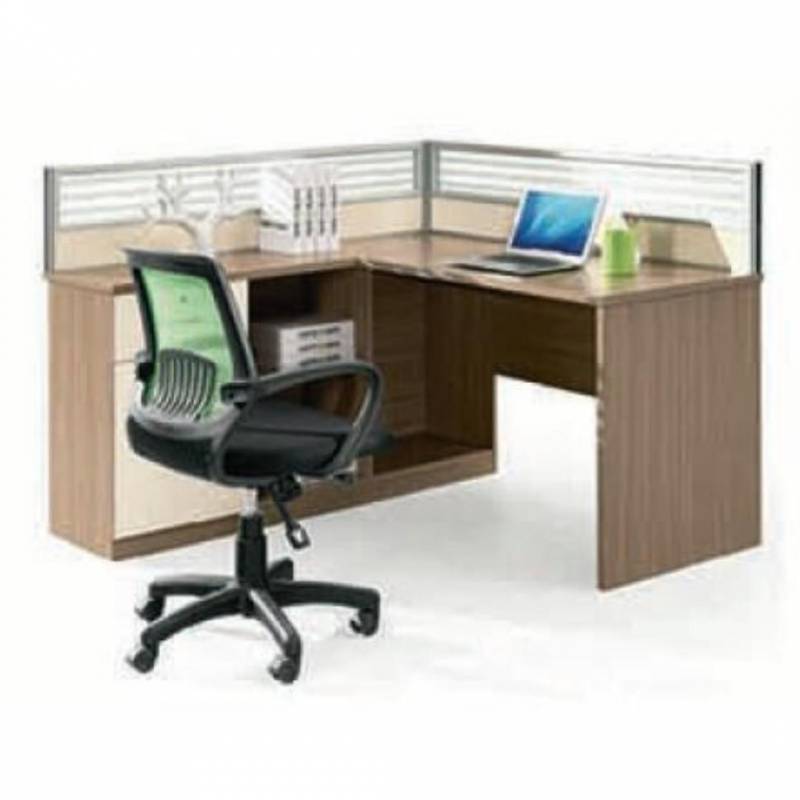 B45 Office Table Partition Workstation Desk Without Assembly 办公室 办公桌 ...